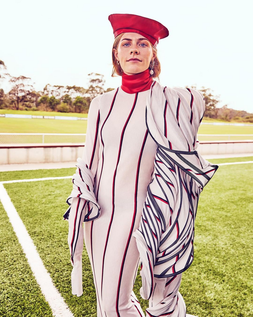 Cortnee Vine rocking our "SLICK" – FORD MILLINERY