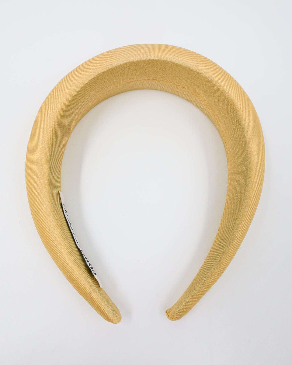 "MONICA" Golden Sand Padded Headband by Australian label, FORD MILLINERY