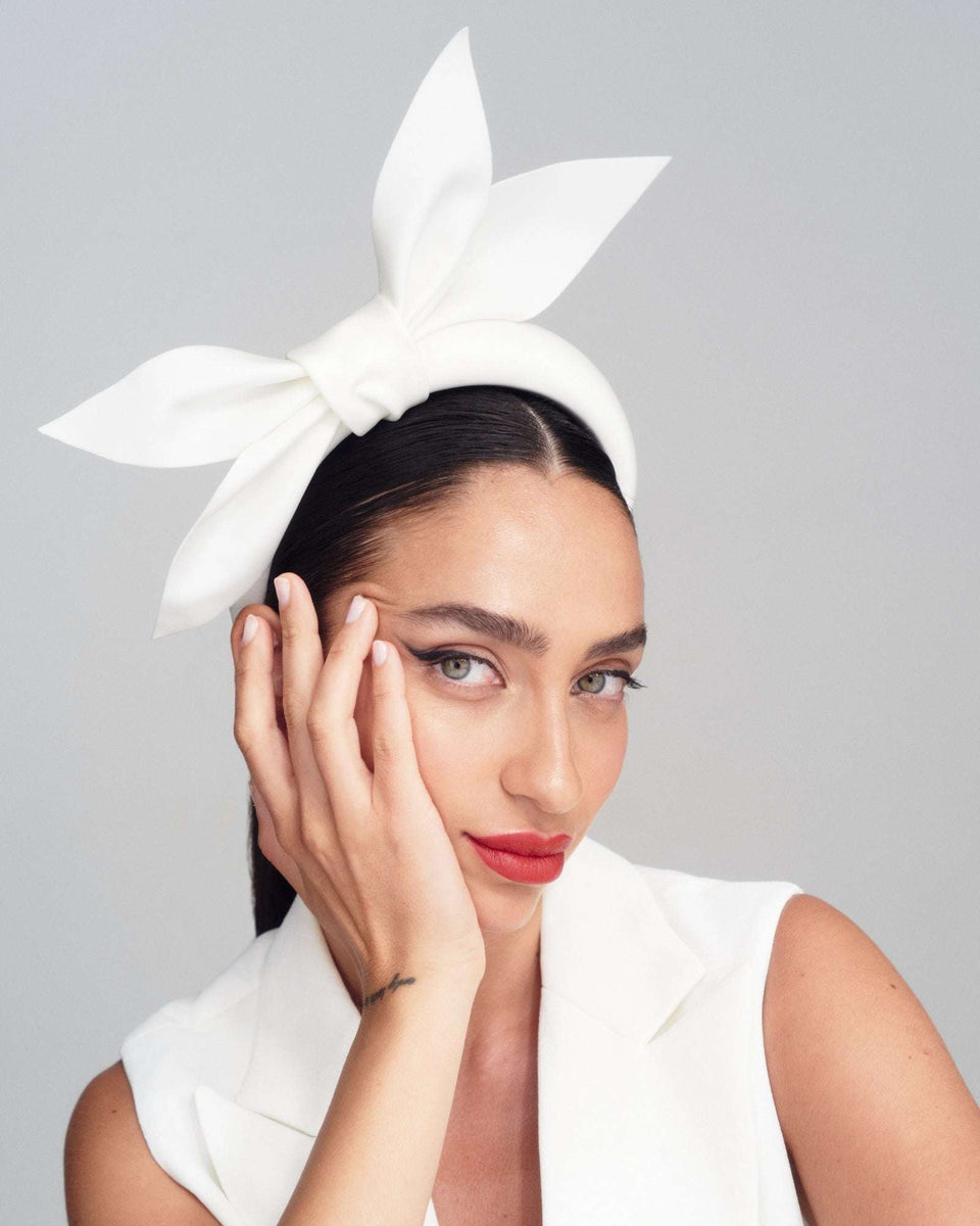 GENOA | Luxury bridal bow headpiece, designed by Chantelle Ford – FORD ...