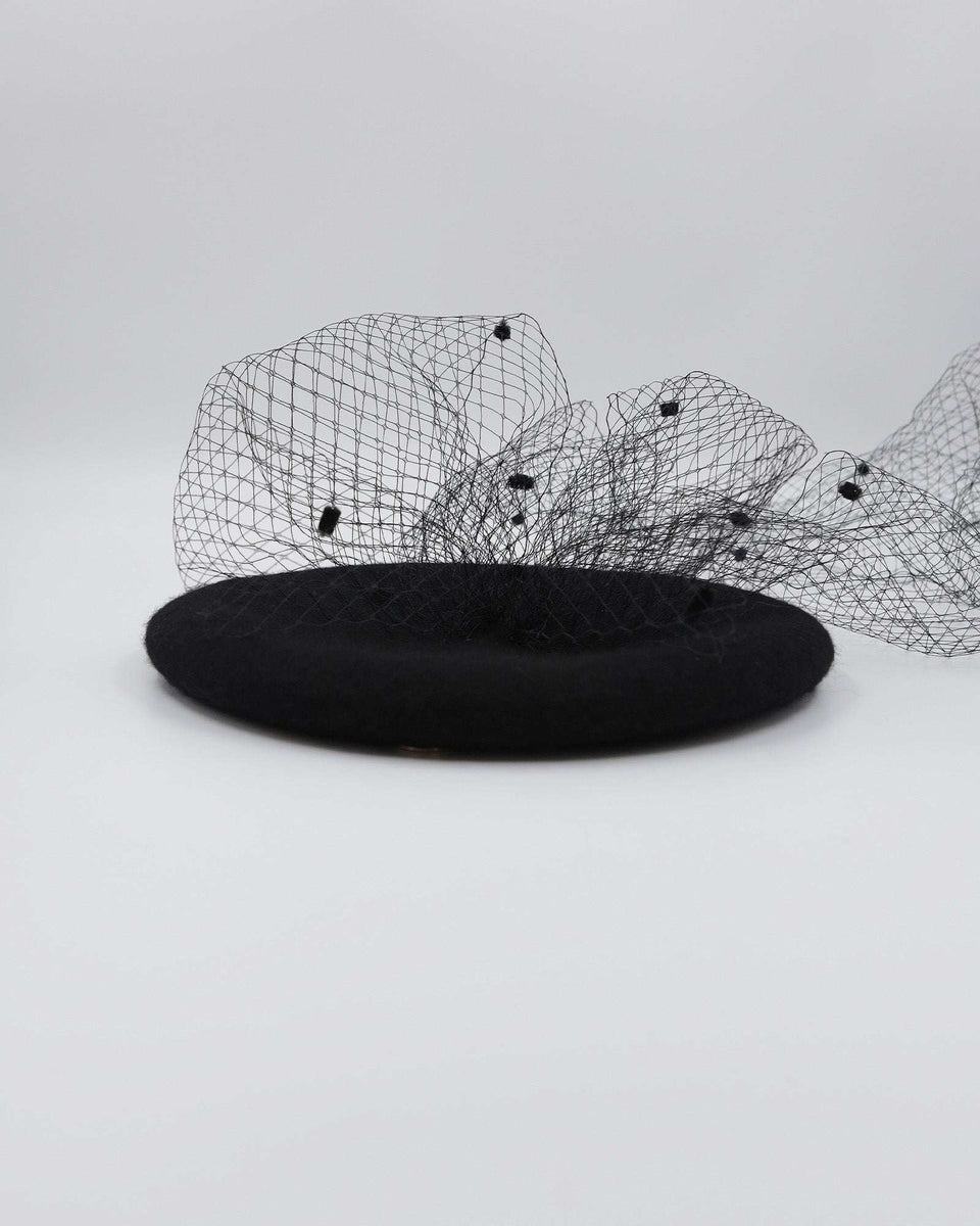 "MISS EMILY" Lavender Wool Beret by Australian label, FORD MILLINERY
