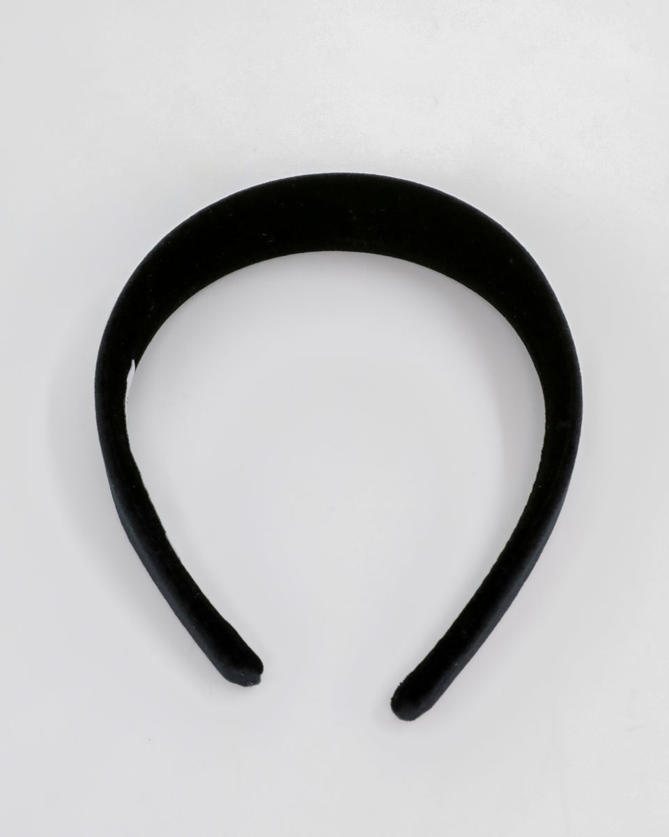 PHAT Flat Velvet Headband (black) | FORD MILLINERY