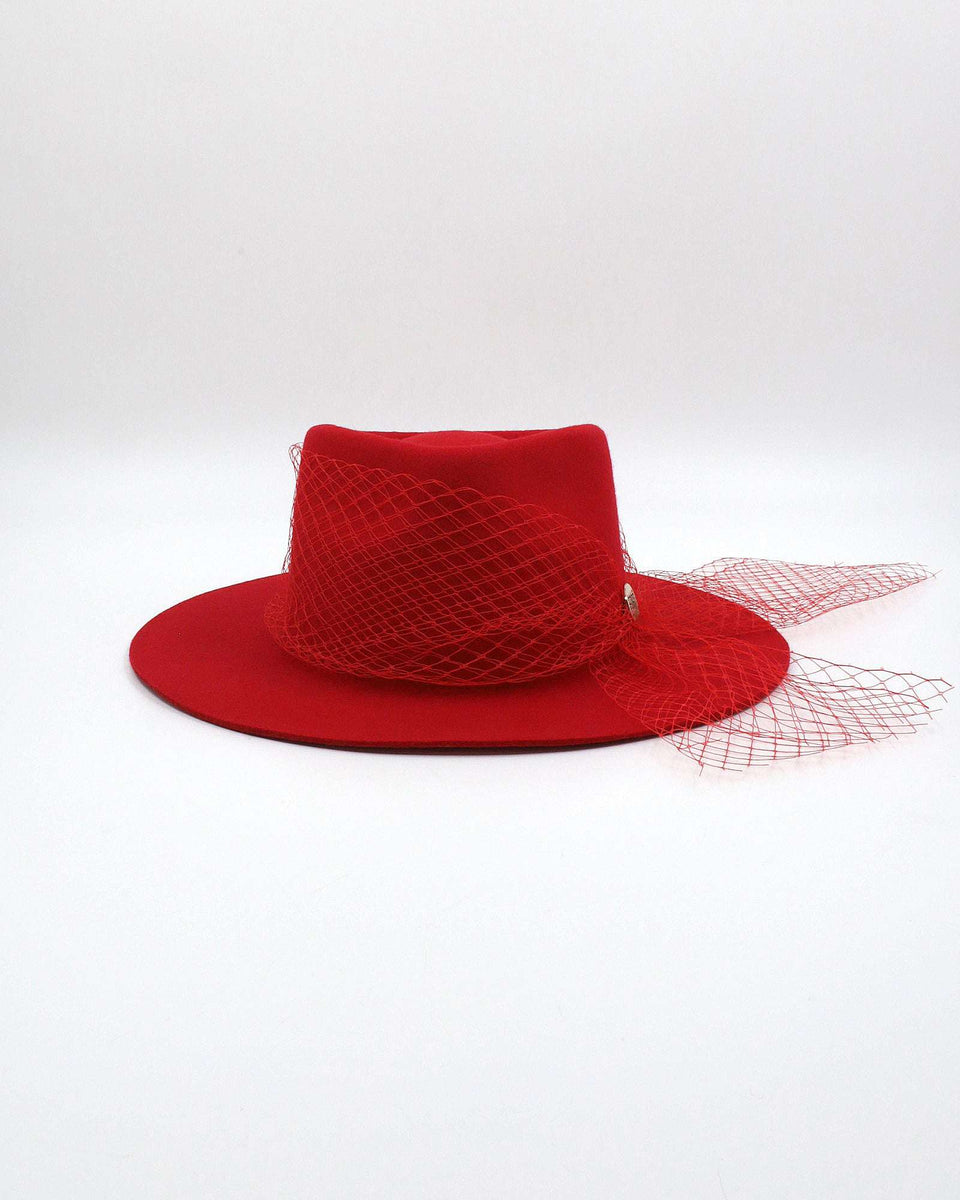 SYD (red) | Australian Wool Fedora Hat | FORD MILLINERY