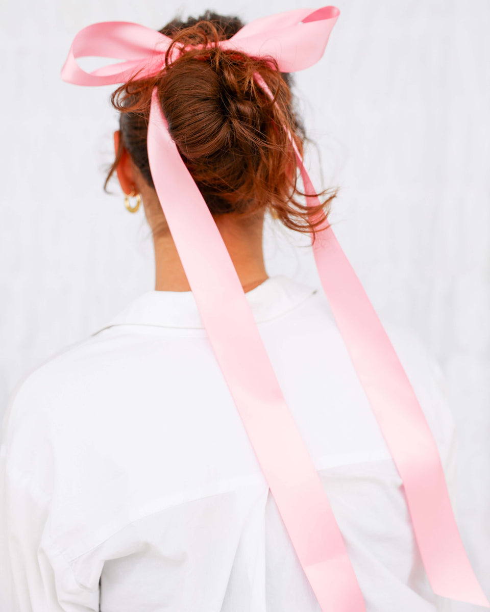 Length of Pink Satin Ribbon by FORD MILLINERY