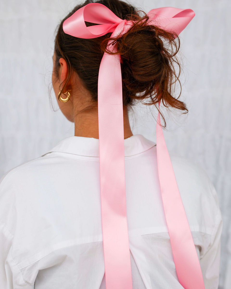 Length of Pink Satin Ribbon by FORD MILLINERY