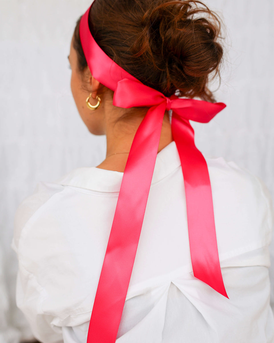 Length of Ivory Satin Ribbon by FORD MILLINERY