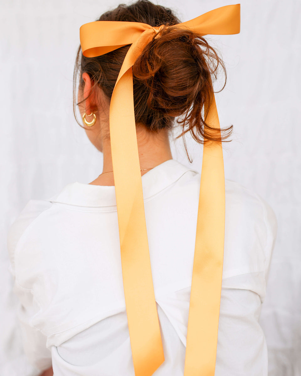 Length of Ivory Satin Ribbon by FORD MILLINERY